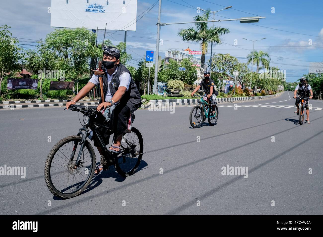 Balinese customary police hi-res stock photography and images - Alamy