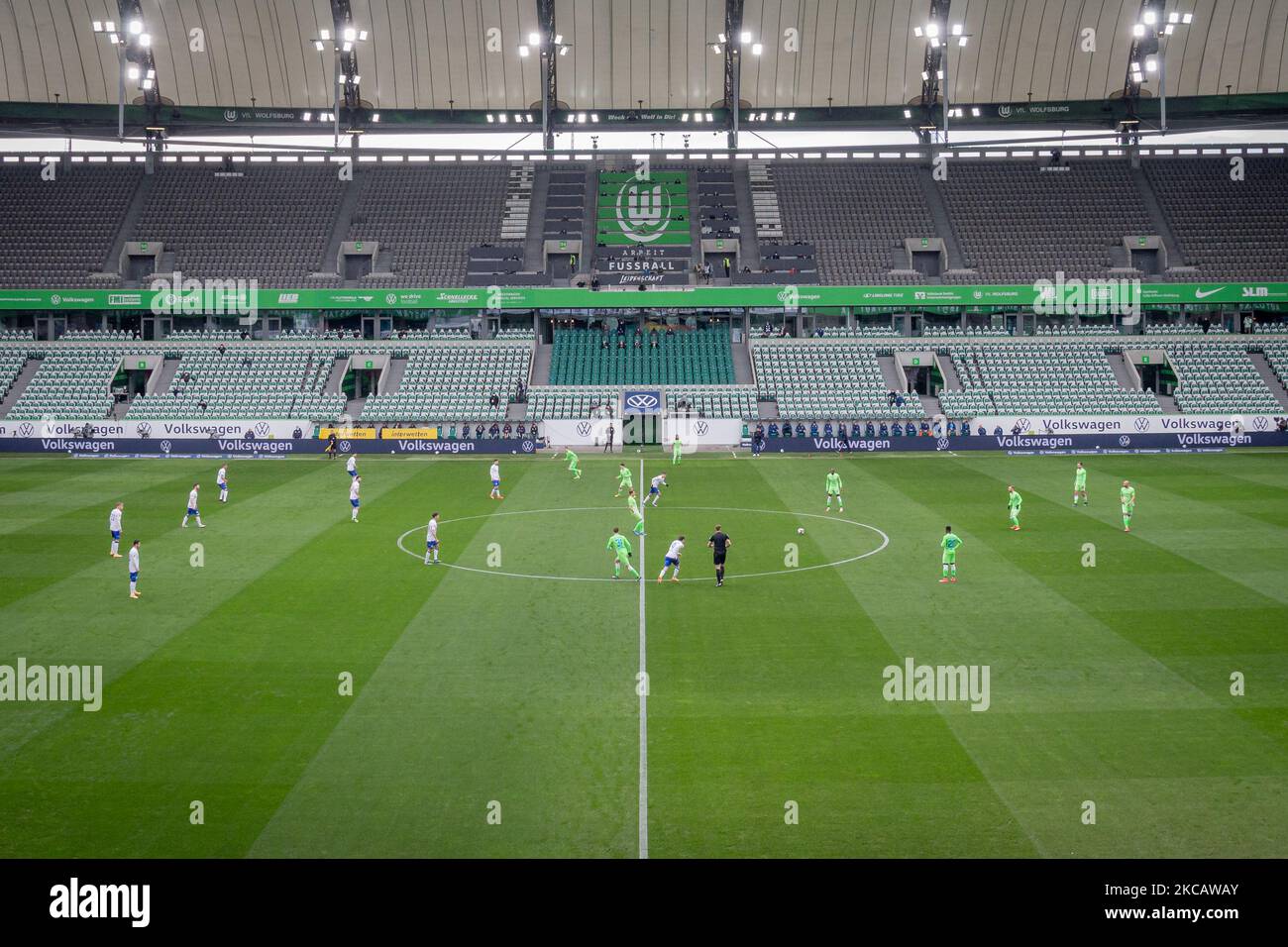 A general view inside the stadium during the Bundesliga match between ...