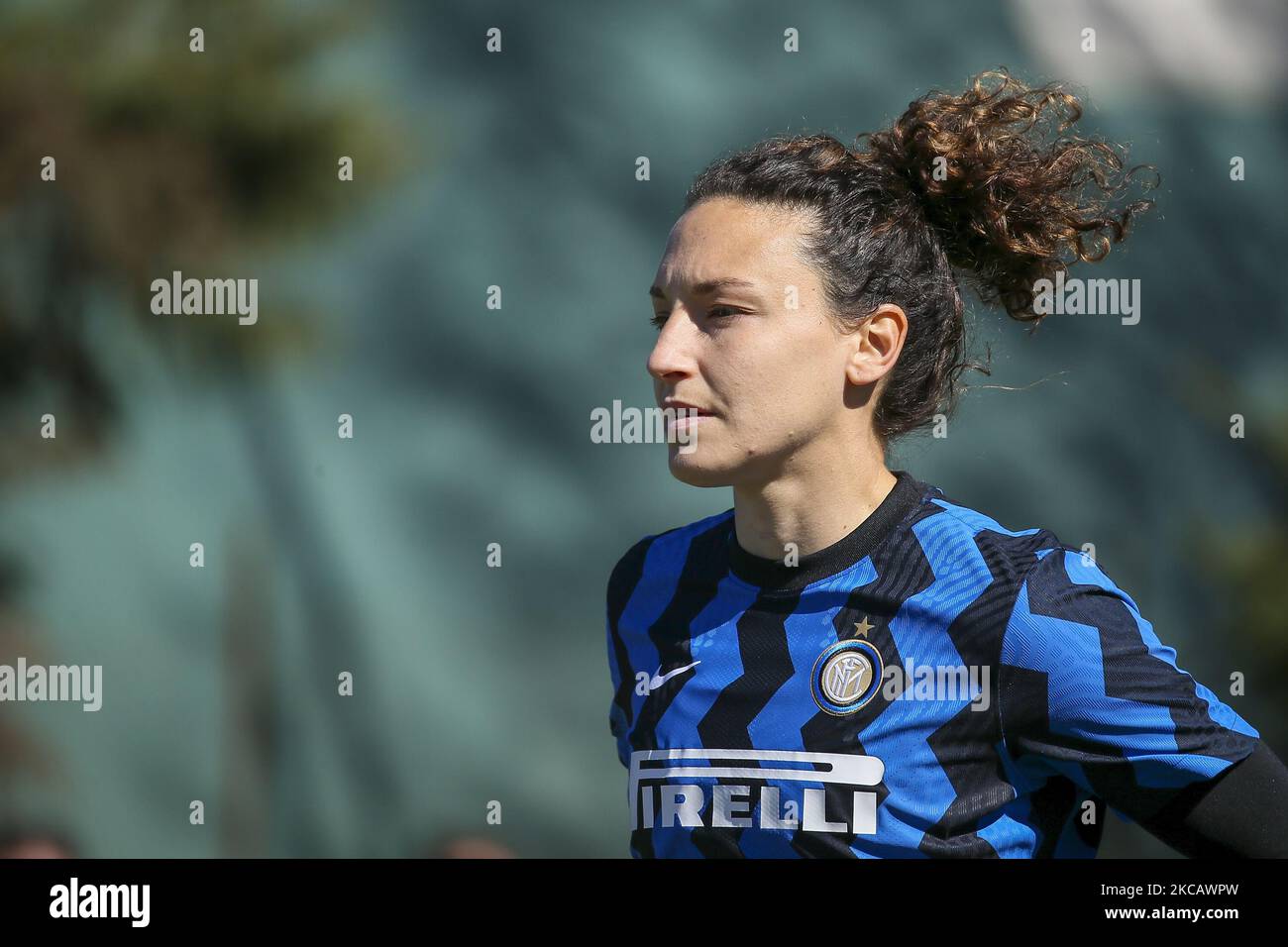 Ilaria Mauro of FC Internazionale looks on during the Women Coppa ...