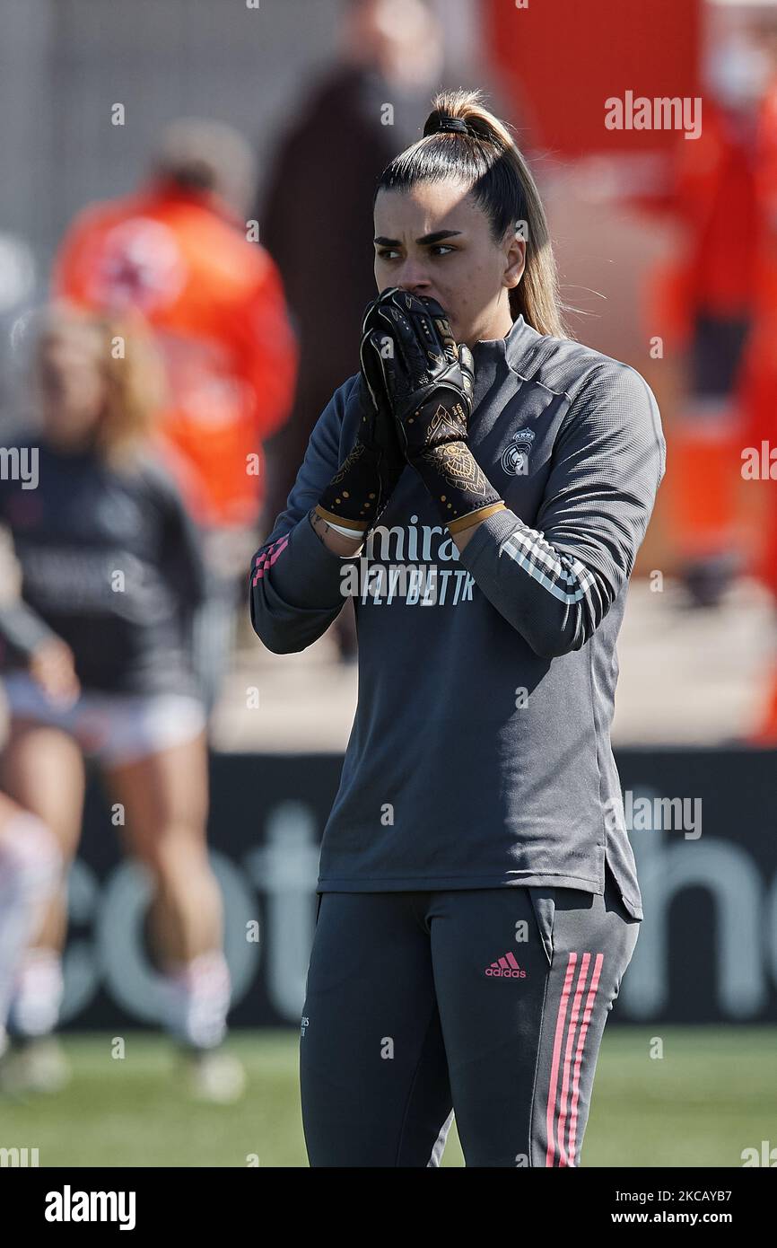 Maria Isabel Rodriguez "Misa" of Real Madrid during the warm-up before ...