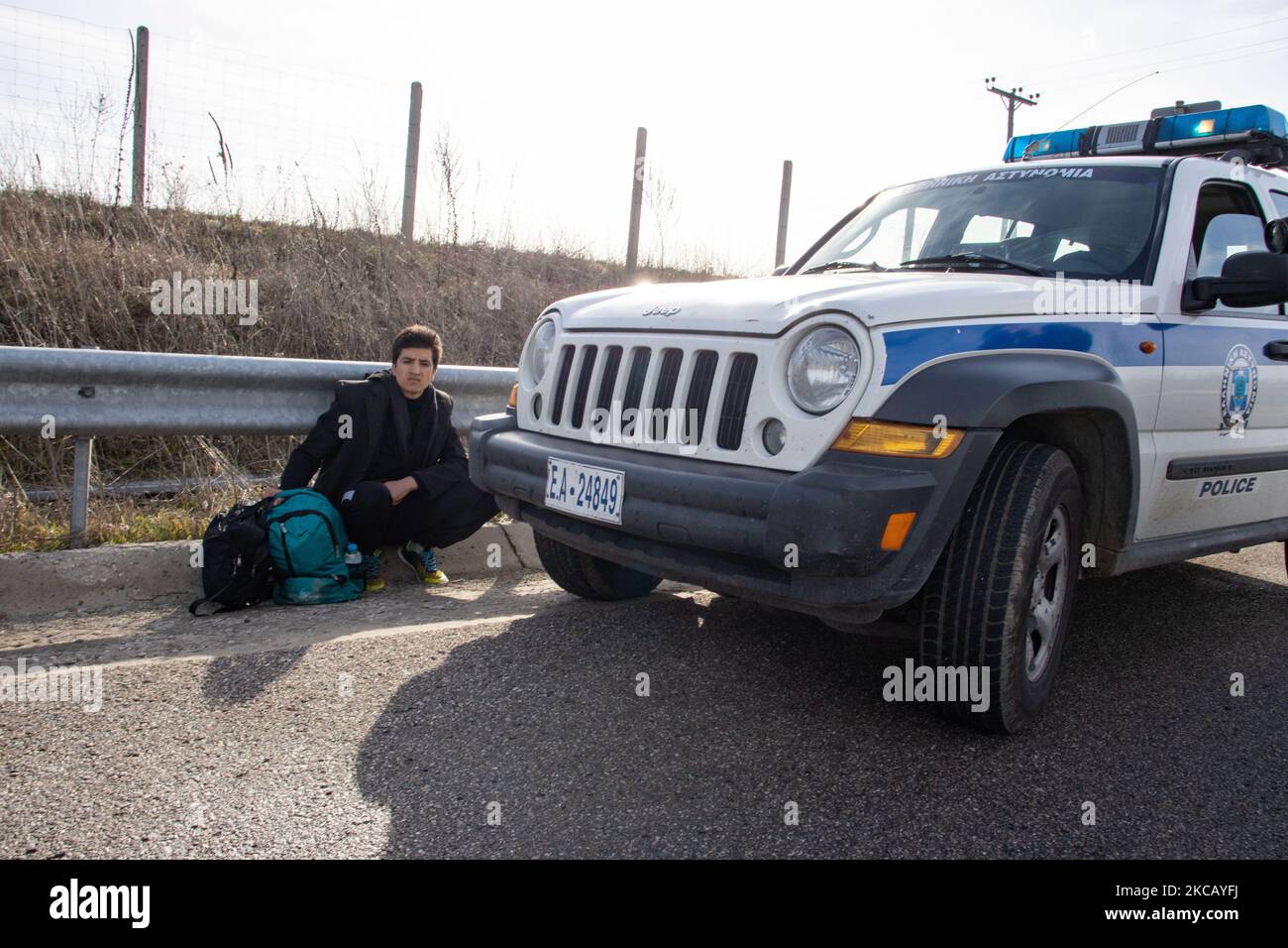 Frontex uniform hi-res stock photography and images - Alamy