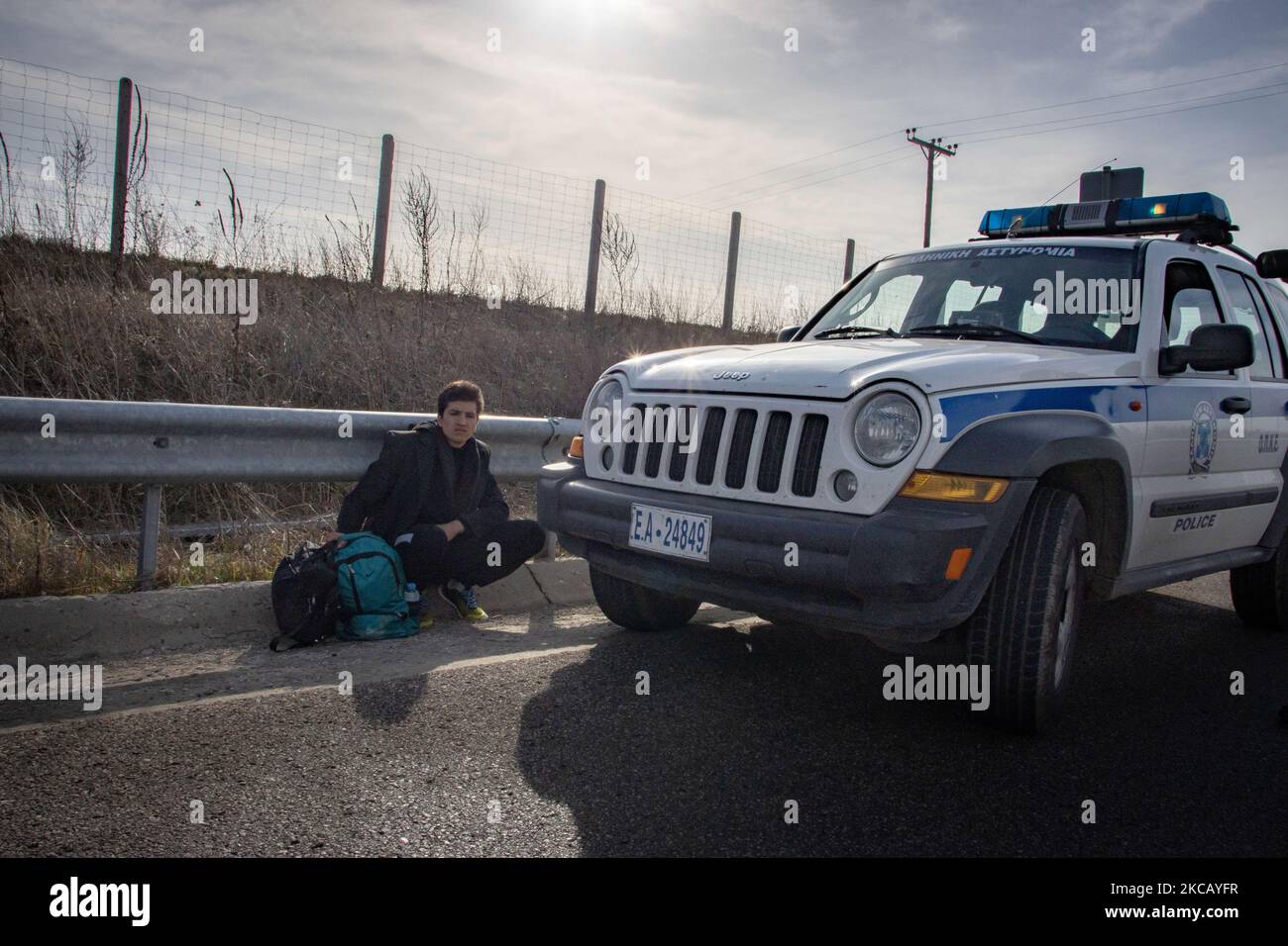 Frontex uniform hi-res stock photography and images - Alamy