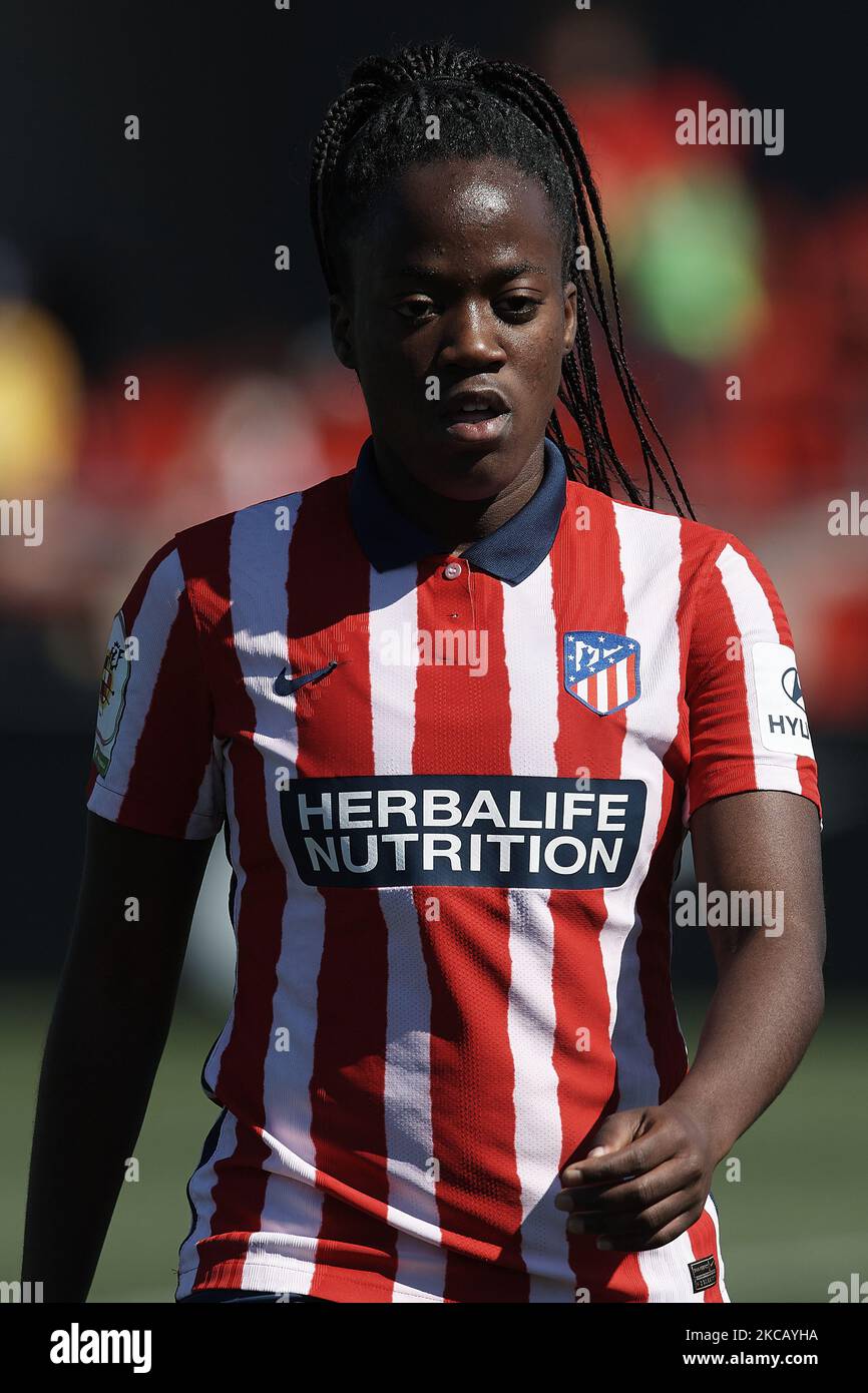 Grace Kazadi of Atletico during the Primera Iberdrola match between ...