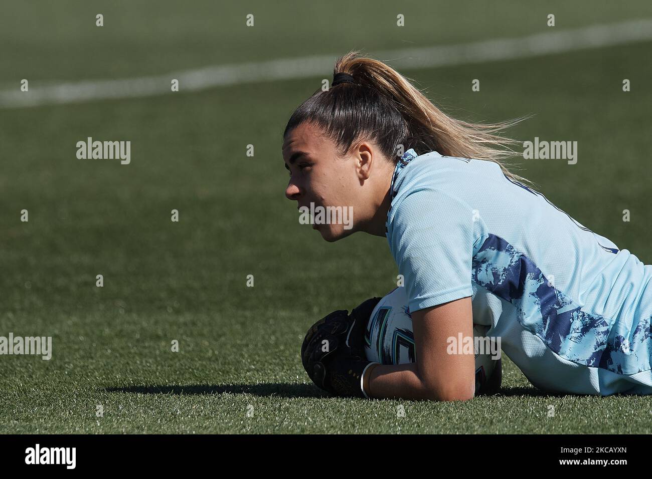 Maria Isabel Rodriguez "Misa" of Real Madrid makes a save during the ...