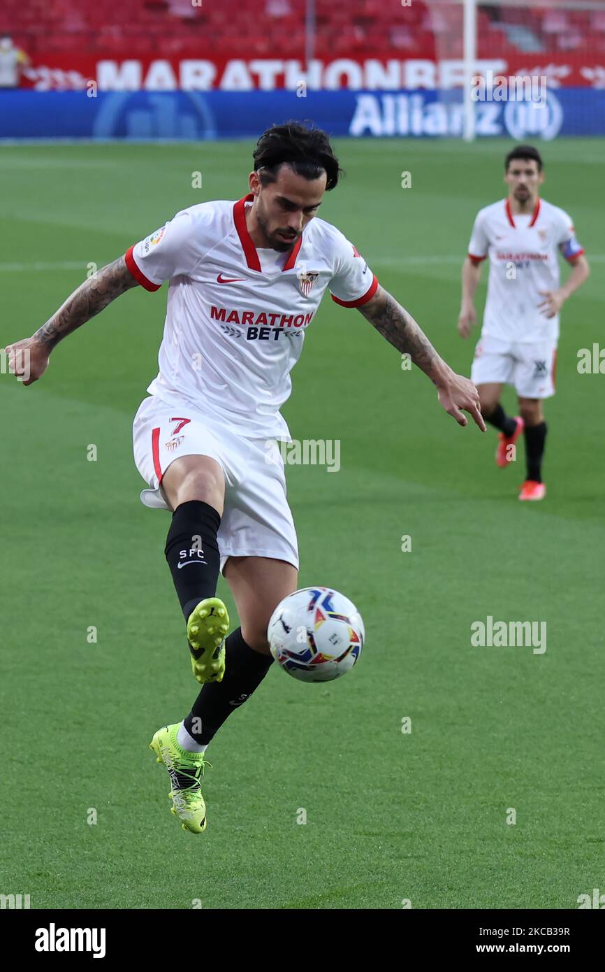 Suso of Sevilla FC during the La Liga match between Sevilla FC and ...