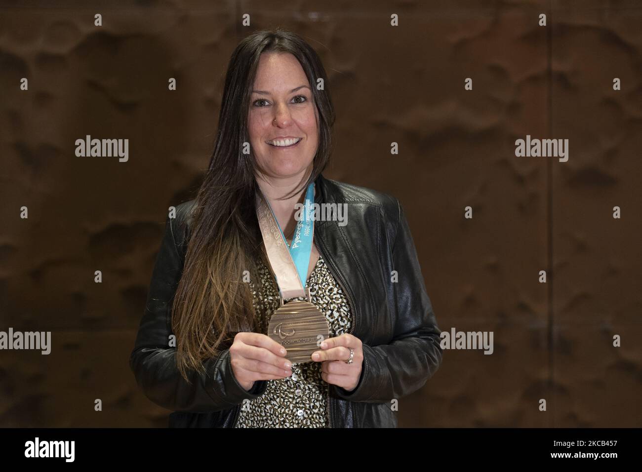 Spanish athlete Astrid Fina Paredes poses during the portrait session ...