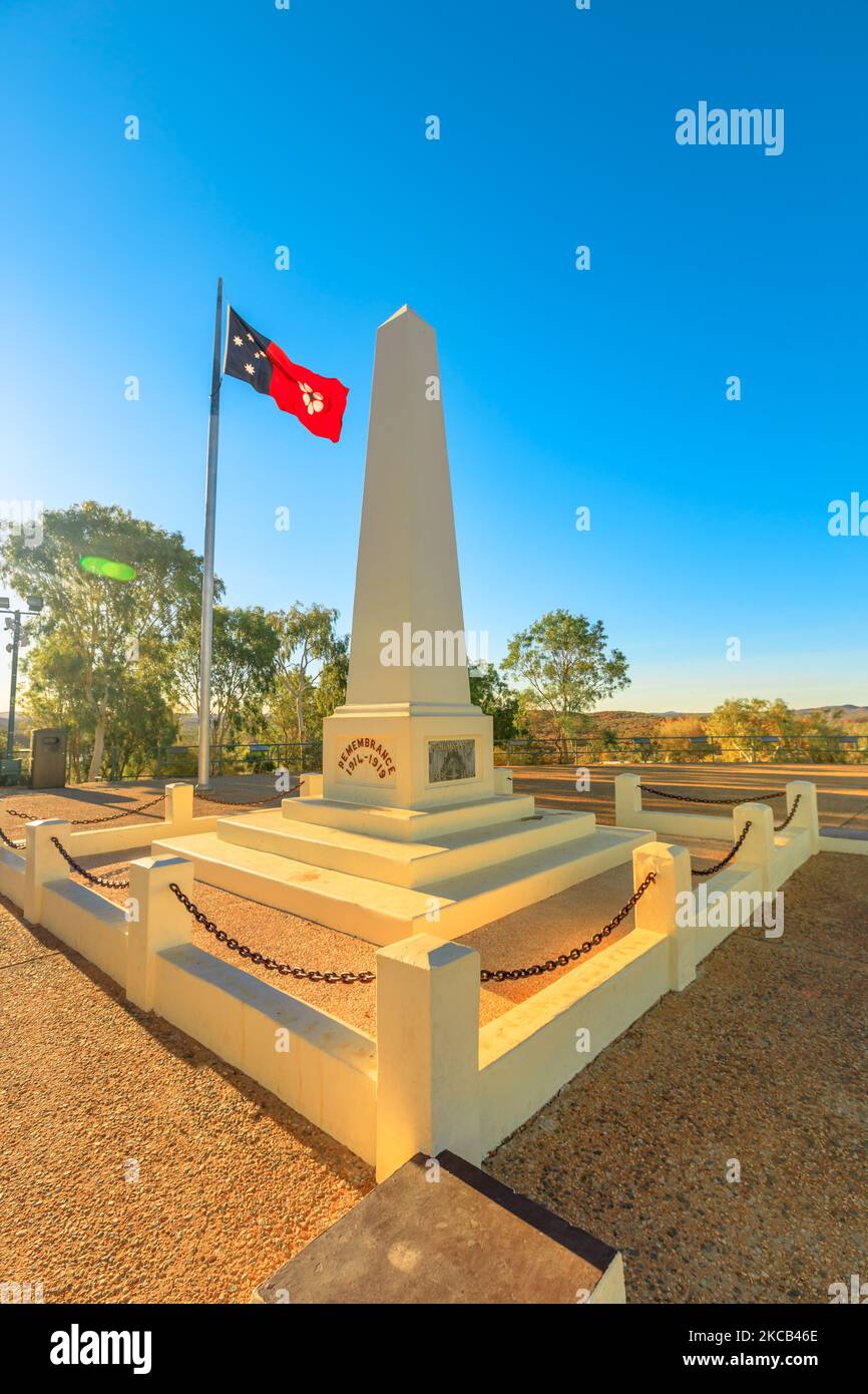 Anzac Hill War Memorial with its flags flying, is most visited landmark ...