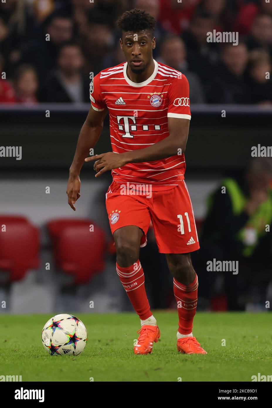 Munich, Germany, 1st November 2022. Kingsley Coman of Bayern Munchen ...