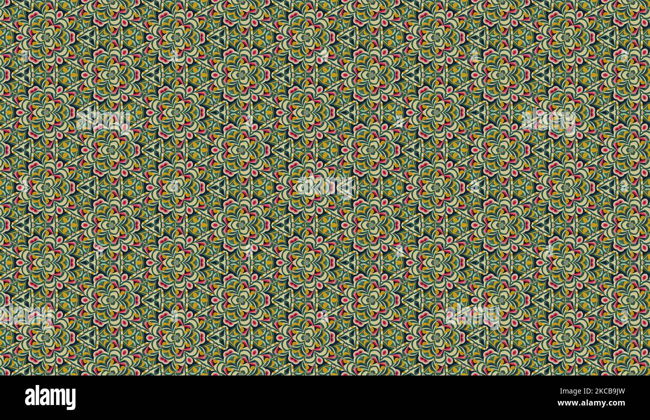 Seamless repeating pattern illustration, useful for fabric, wallpaper ...