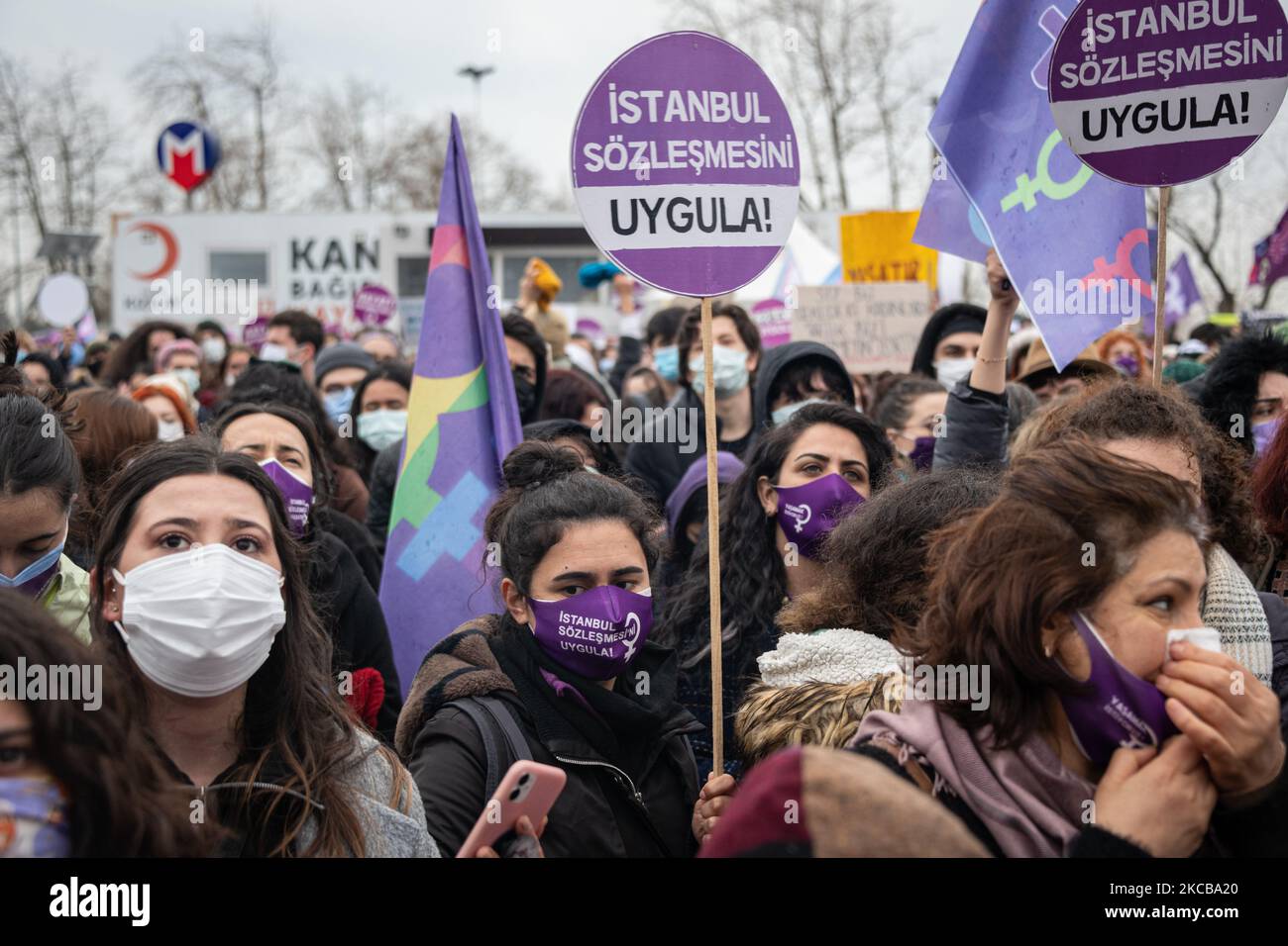 Protest against turkish president hi-res stock photography and images ...