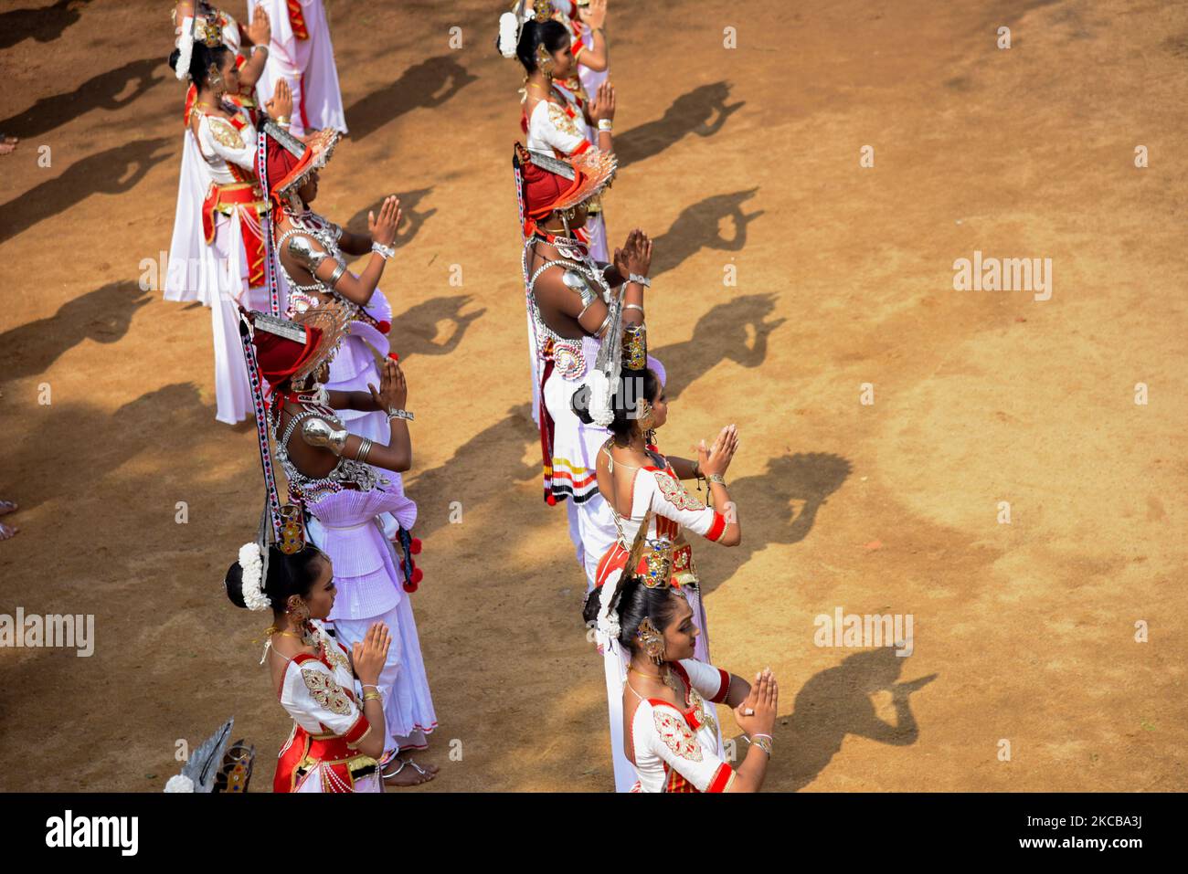 Traditional Kandian dancers perform 'Paimpath Ceremony' in Colombo, Sri ...