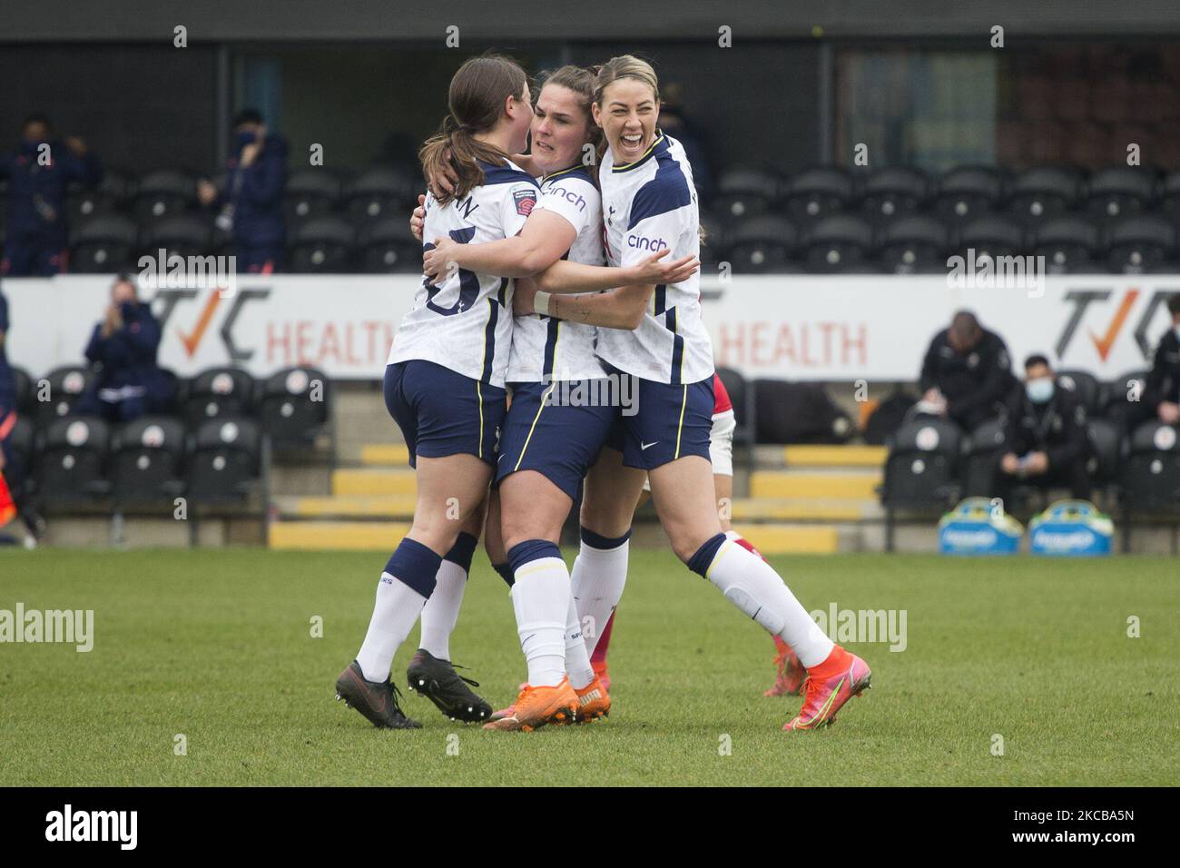 Siri Worm (Tottenham) celebrates after scoring during the 2020-21 FA ...