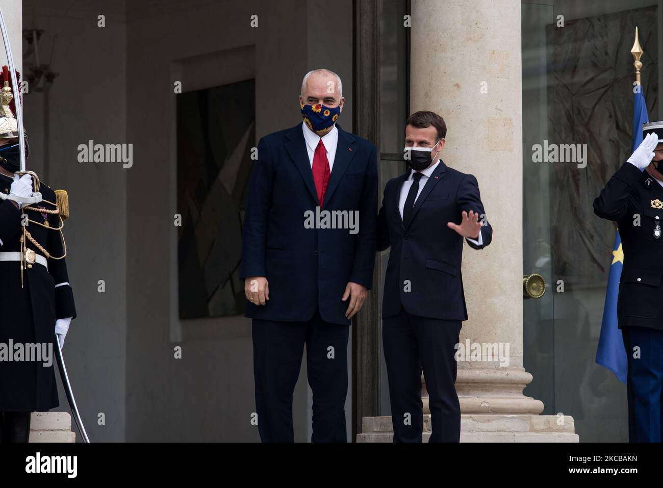 President of the Republic Emmanuel Macron received Albanian Prime ...