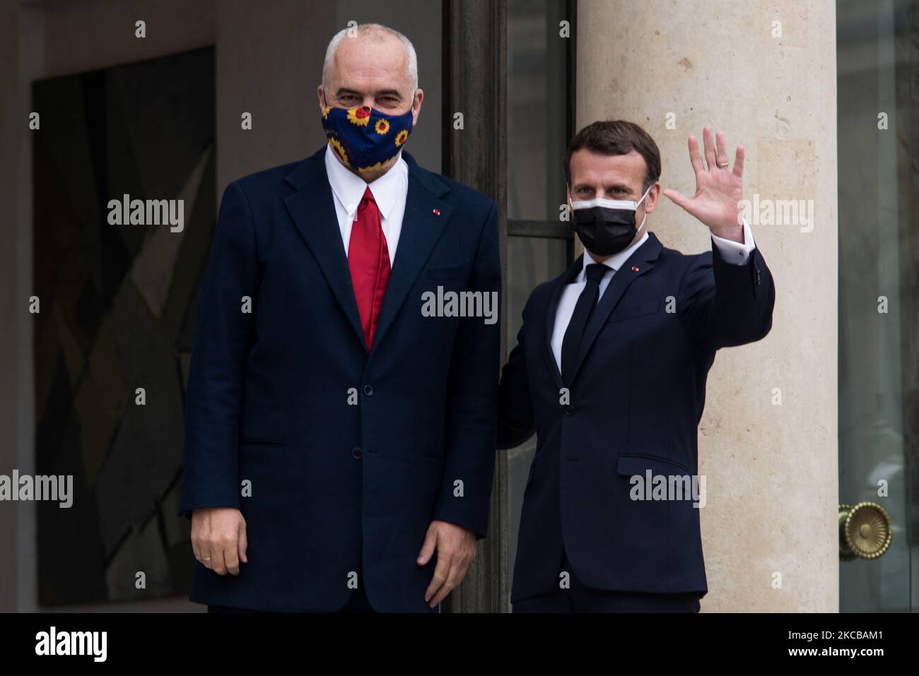President of the Republic Emmanuel Macron received Albanian Prime ...