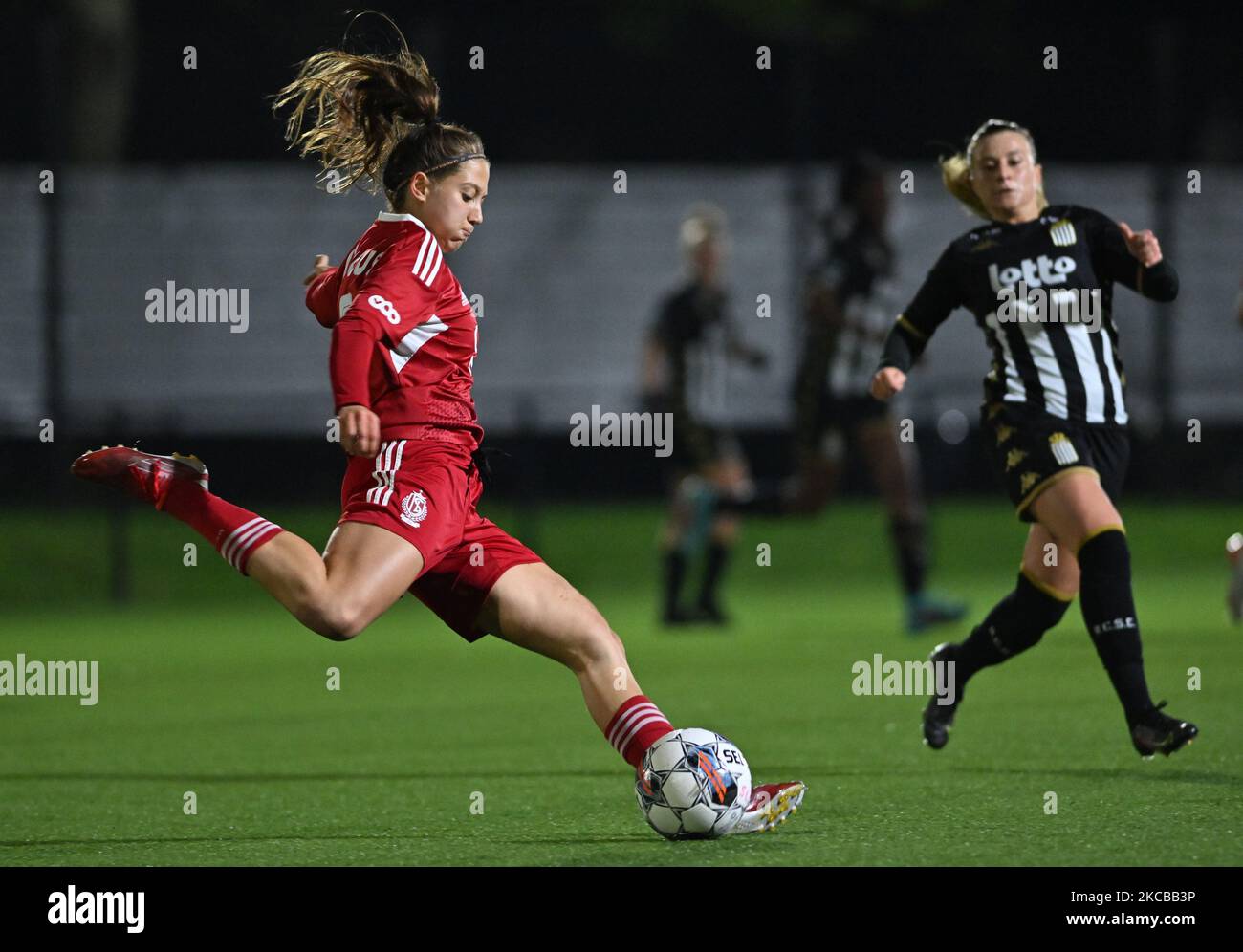 Laura Miller (9) of Standard pictured during a female soccer game ...