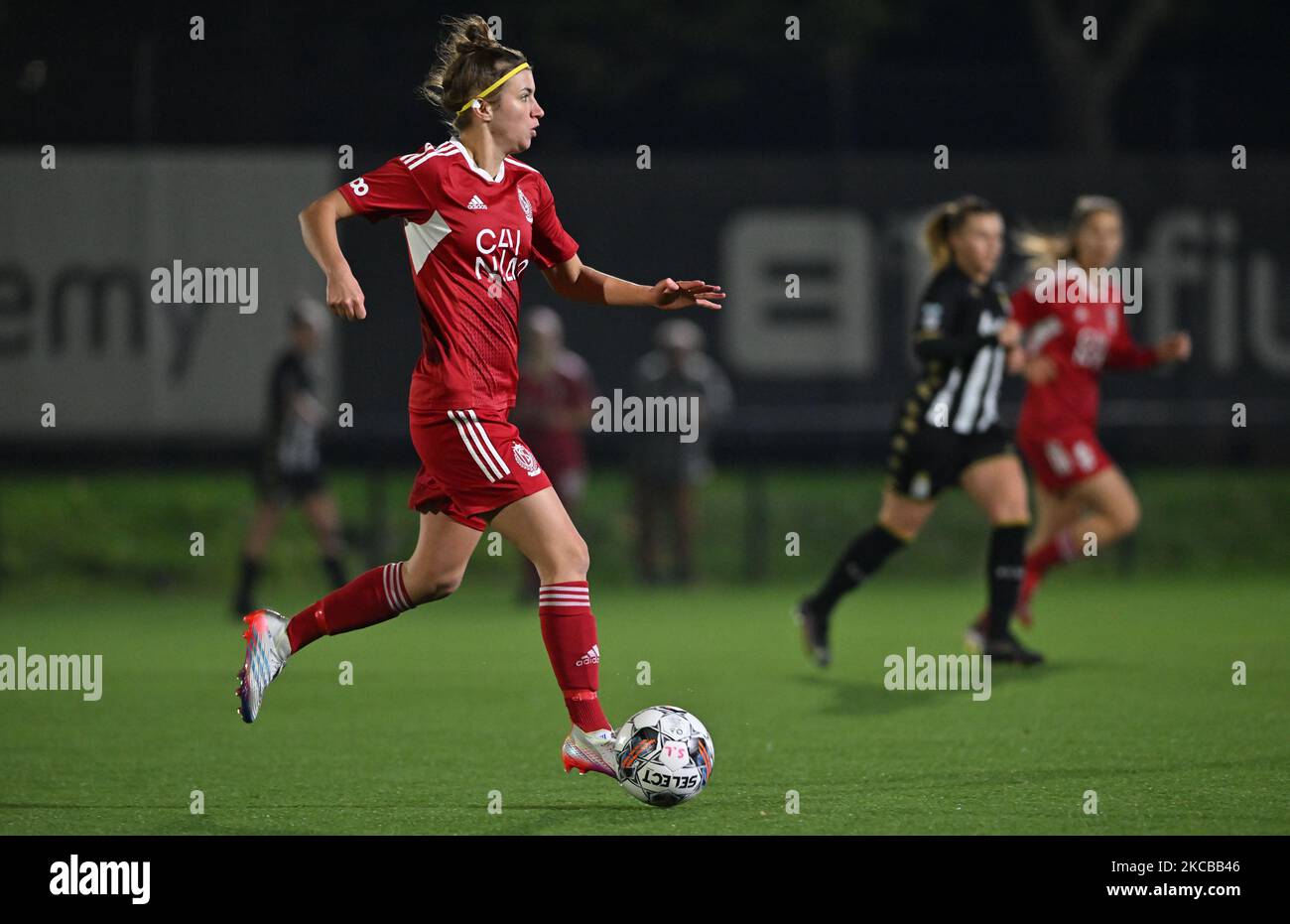 Justine Blave (8) of Standard pictured during a female soccer game ...