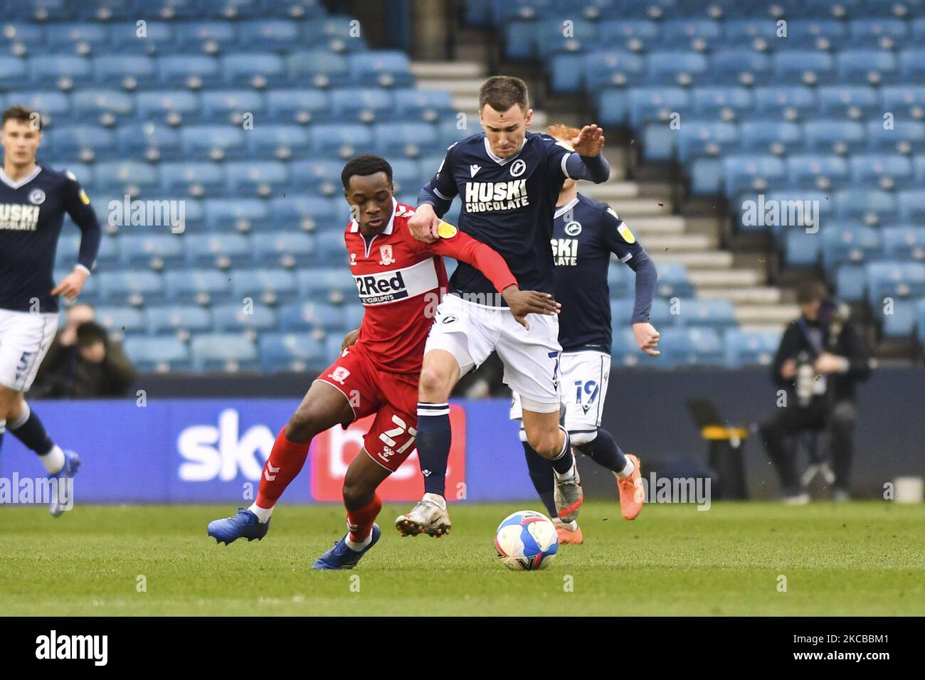 Jed wallace of millwall battles hi-res stock photography and images - Alamy
