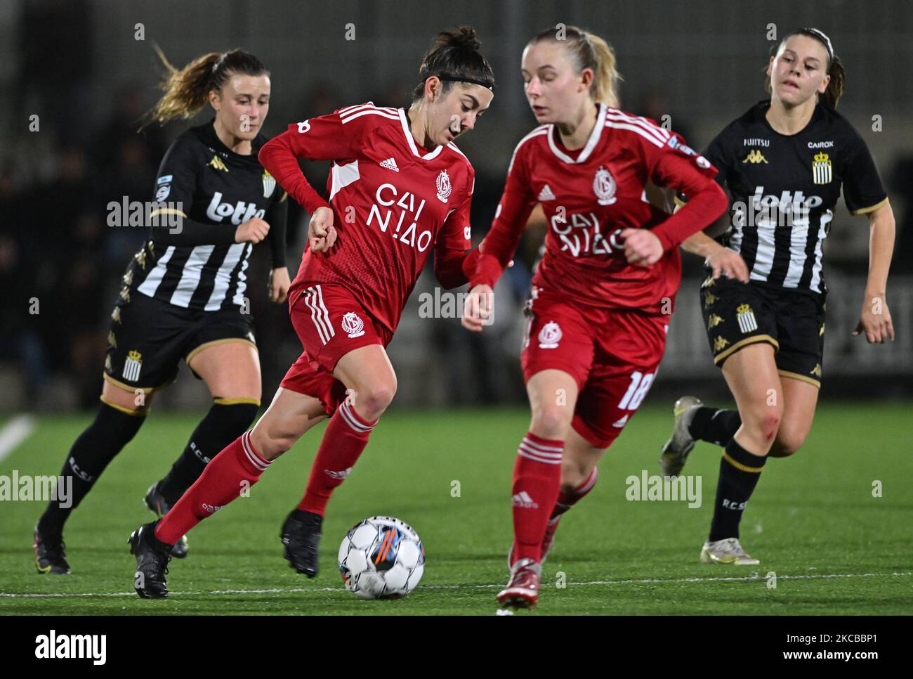 Noemie Gelders (10) of Standard pictured in action during a female ...