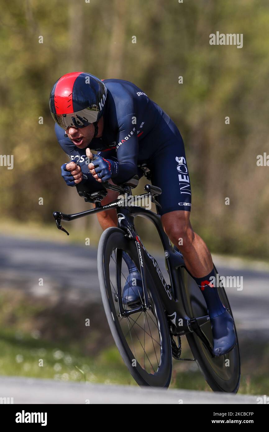 41 Richie Porte from Australia of Ineos Grenadiers action, during the ...
