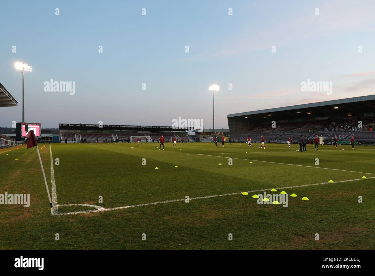 A general view inside the stadium is seen prior to the Sky Bet League 1 ...