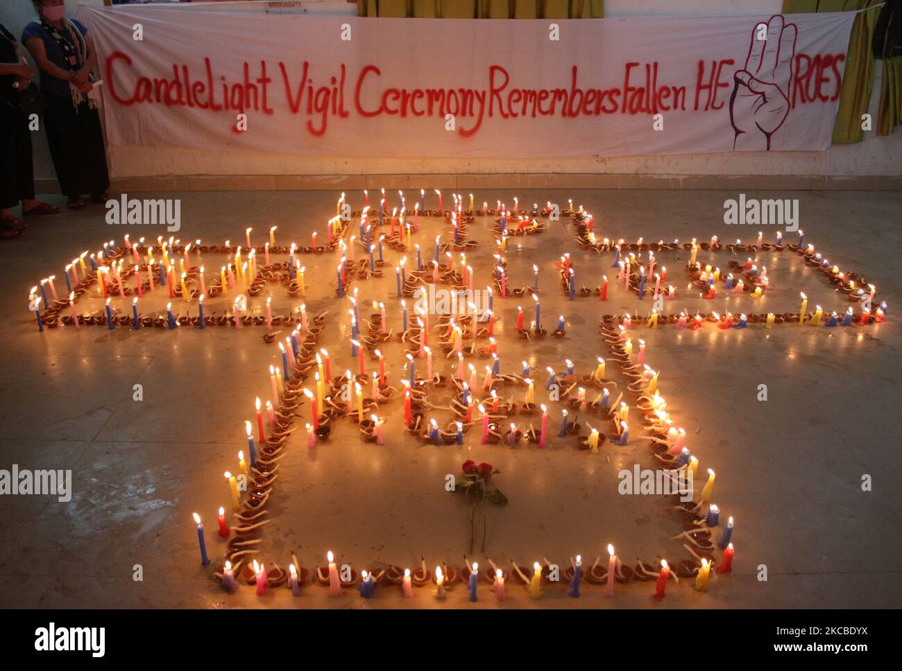 Chin Refugees from Myanmar living in India hold a candle vigil ...