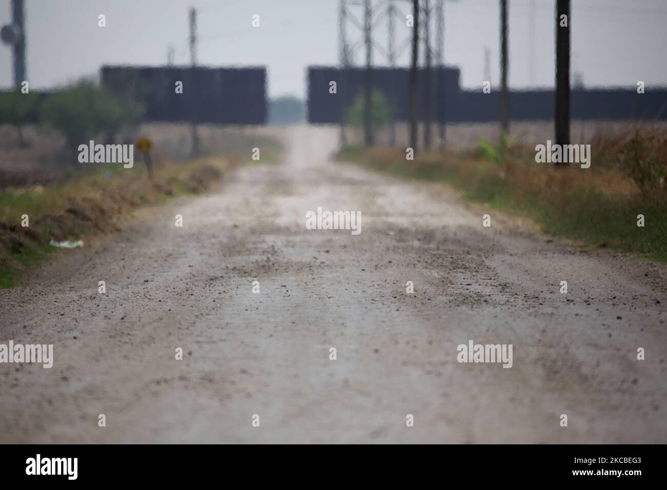 The U.S.-Mexican border wall in Donna, Texas on Wednesday, March 24th ...