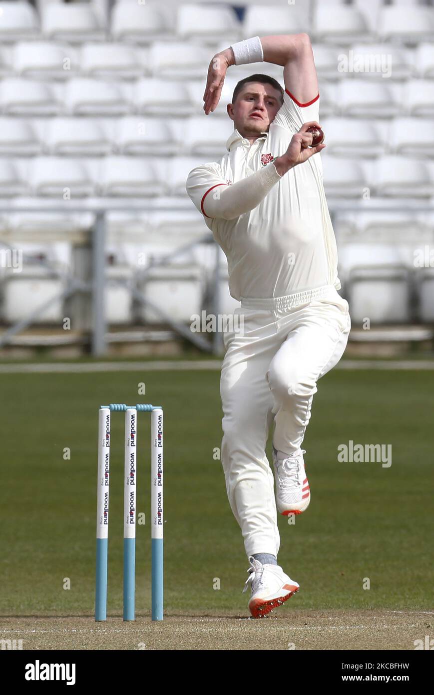 Jack Blatherwick of Lancashire CCC during Friendly Day One of 2 match ...