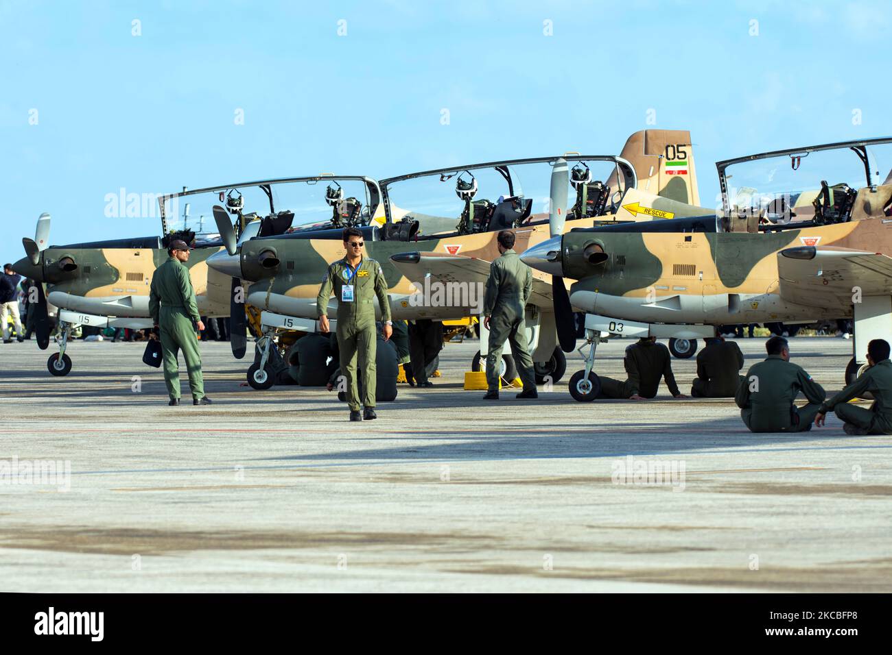 Embraer EMB 312 Tucano aircraft used by the Islamic Revolutionary Guard ...