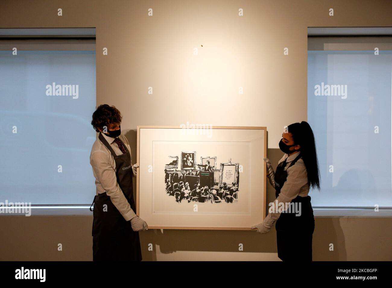 Banksy auction 2021 hi-res stock photography and images - Alamy