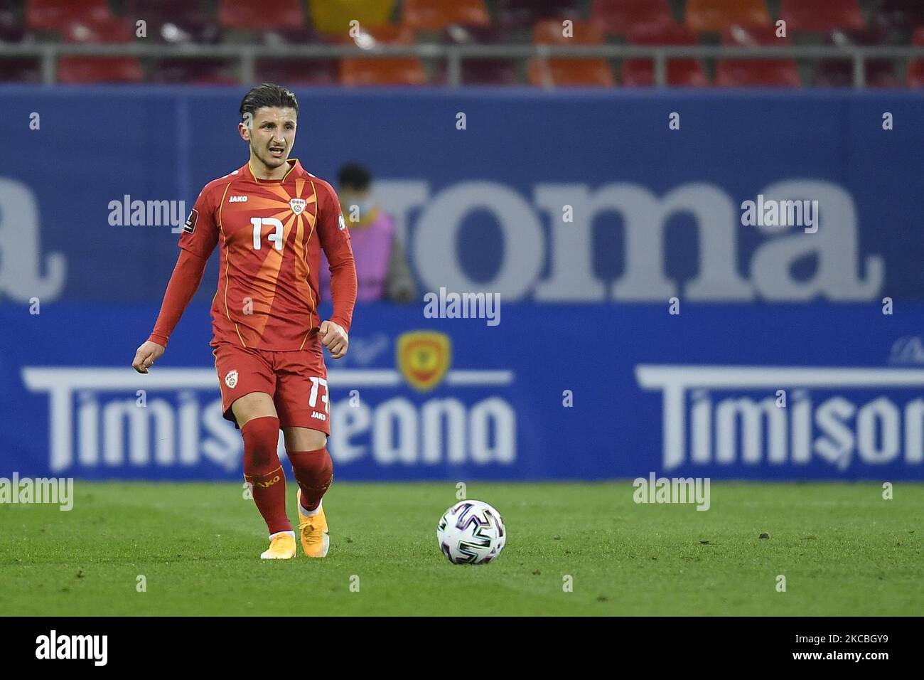 Enis Bardi during the FIFA World Cup Qatar 2022 qualification football ...
