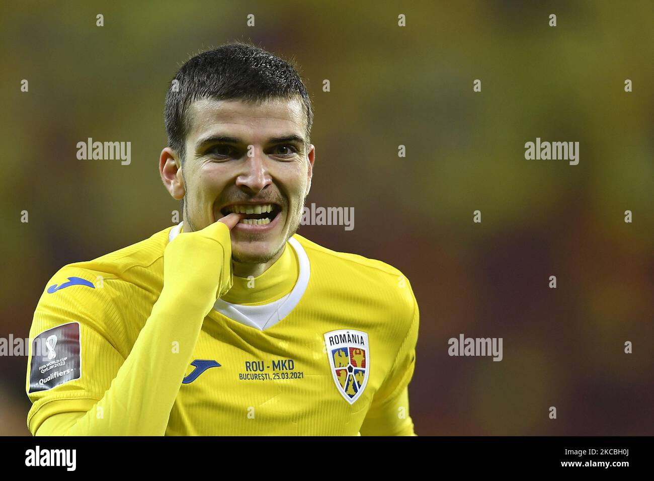 Valentin Mihaila of Romania celebrates during the FIFA World Cup Qatar ...
