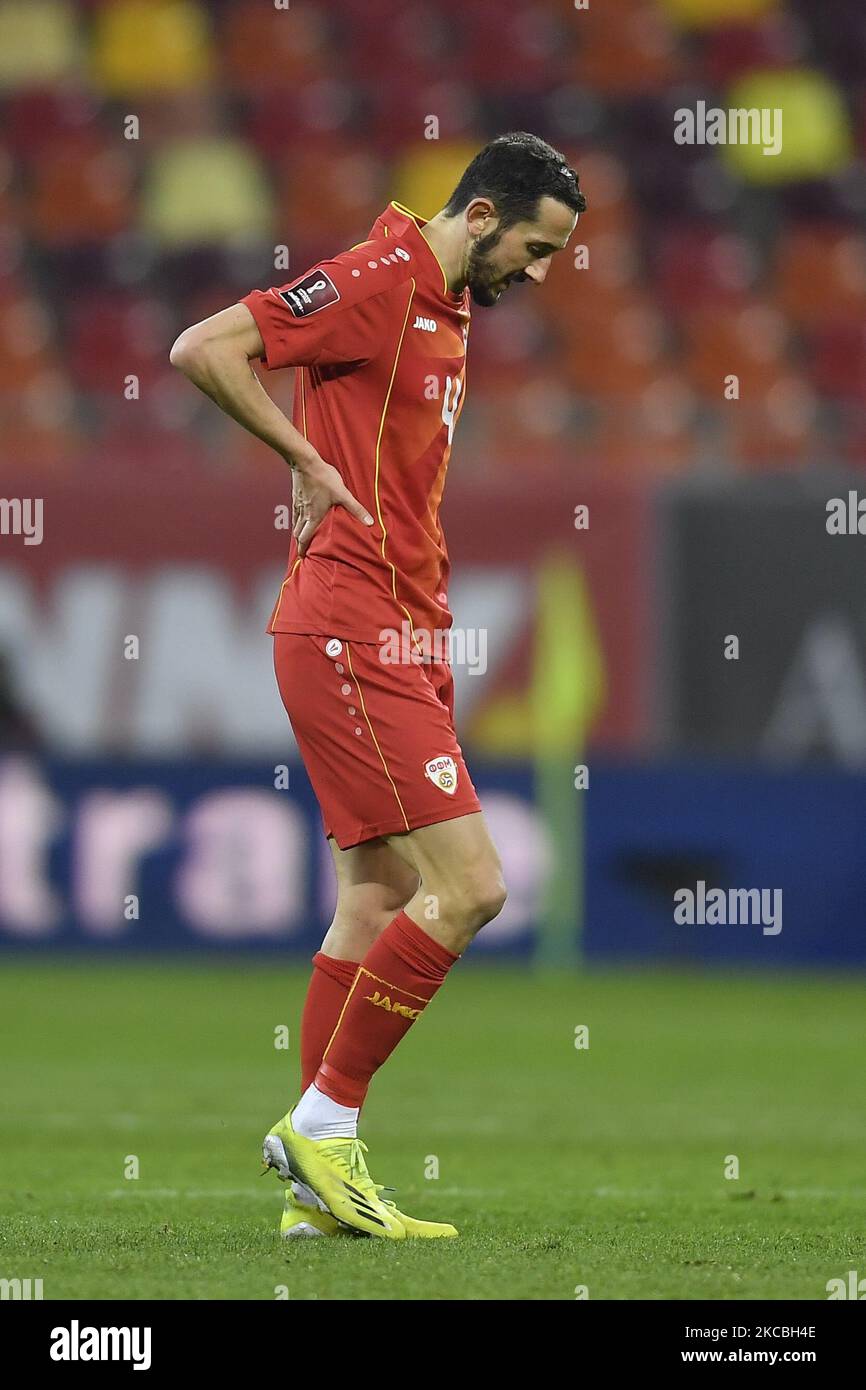 Kire Ristevski during the FIFA World Cup Qatar 2022 qualification ...