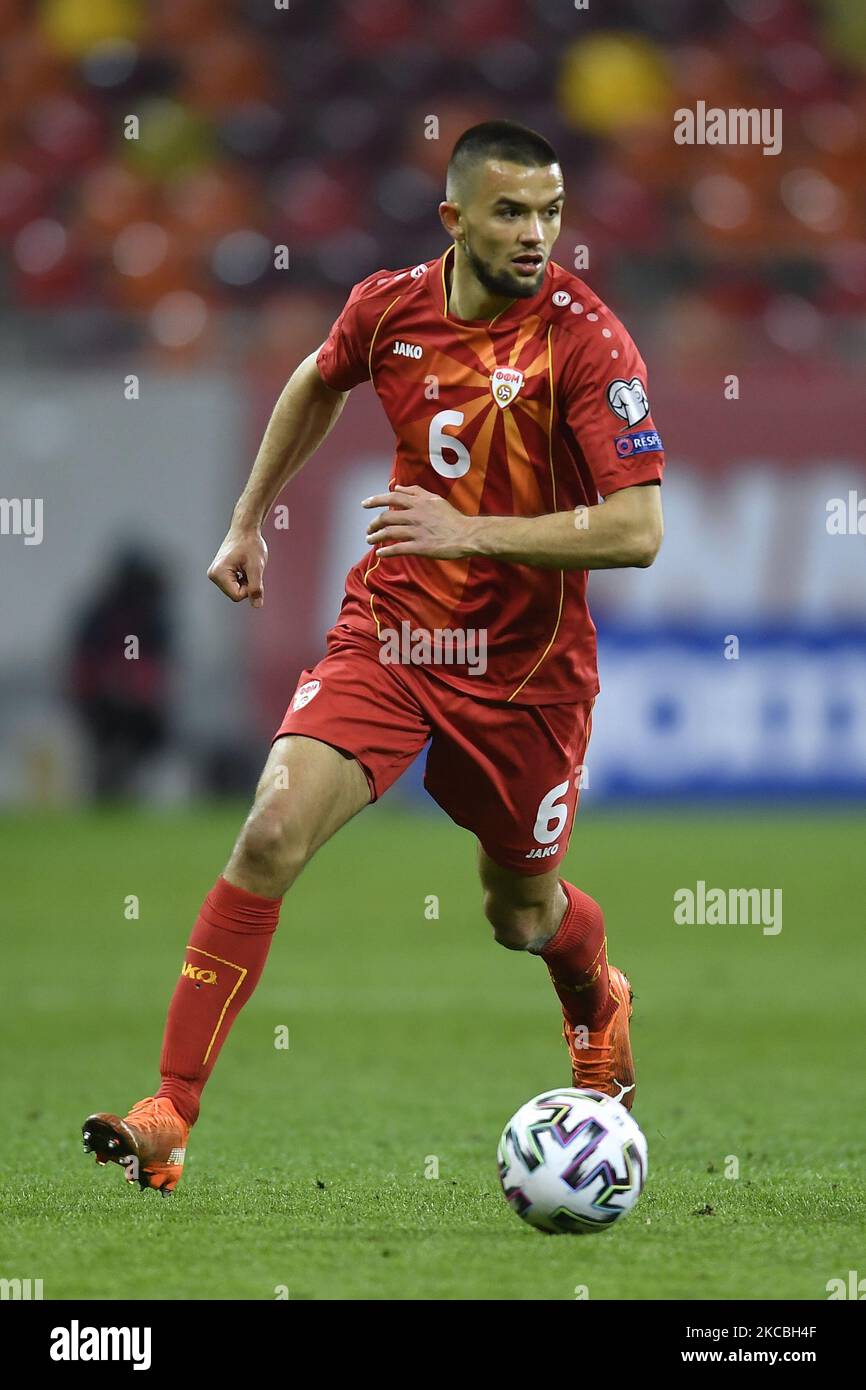 Visar Musliu during the FIFA World Cup Qatar 2022 qualification ...