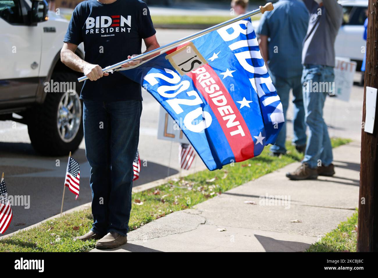 Protestors in Houston on December 8th, 2020, voice their dissent of ...