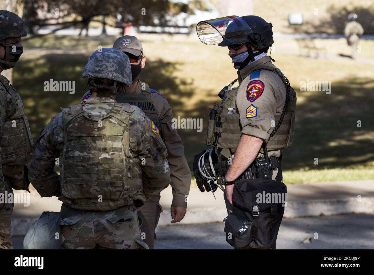 On Sunday January 17th state troopers, military, and police guarded the ...