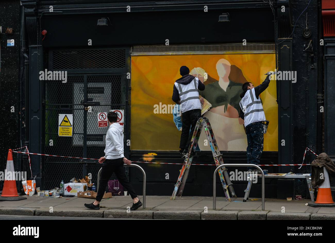Irish artists Cormac Dillon (Mack Signs) and Loughlin Brady Smith ...
