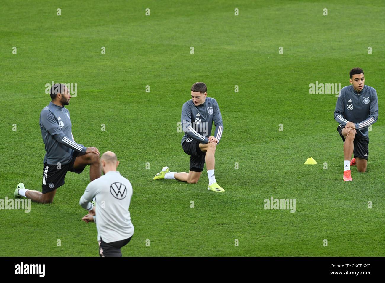 Jonathan Tah, Florian Wirtz, Jamal Musiala, during the official ...