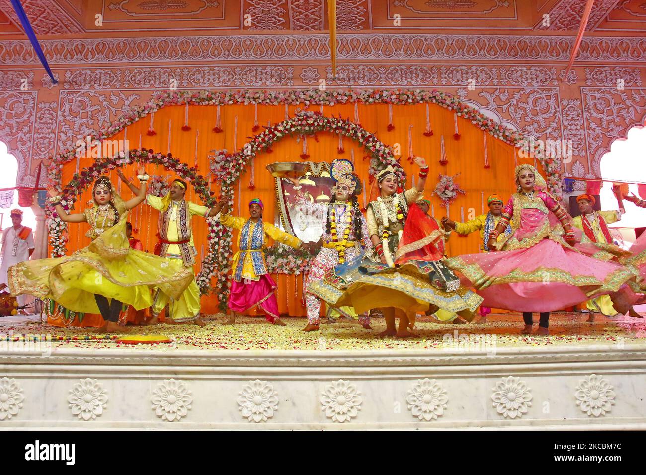 Artists perform during the 'Fag Utsav' celebration ahead of Holi ...