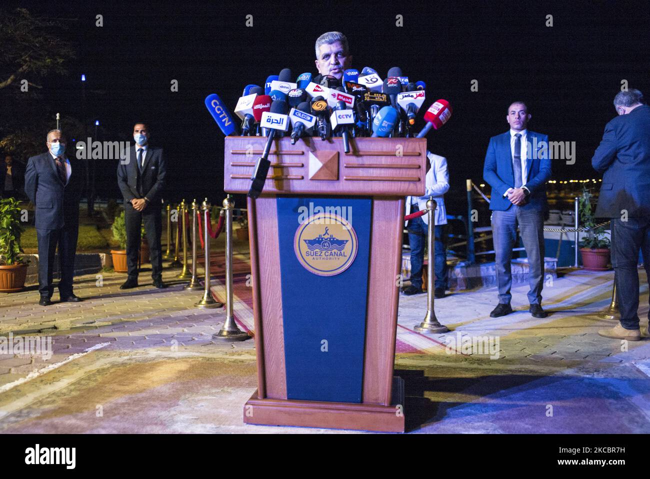 Press conference of the Admiral Osama Rabie, Chairman and Managing ...