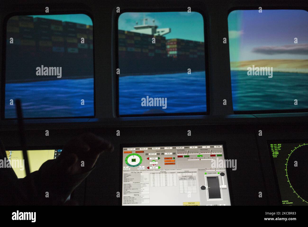 The senior chief pilots of the Maritime Simulation and Training Center ...