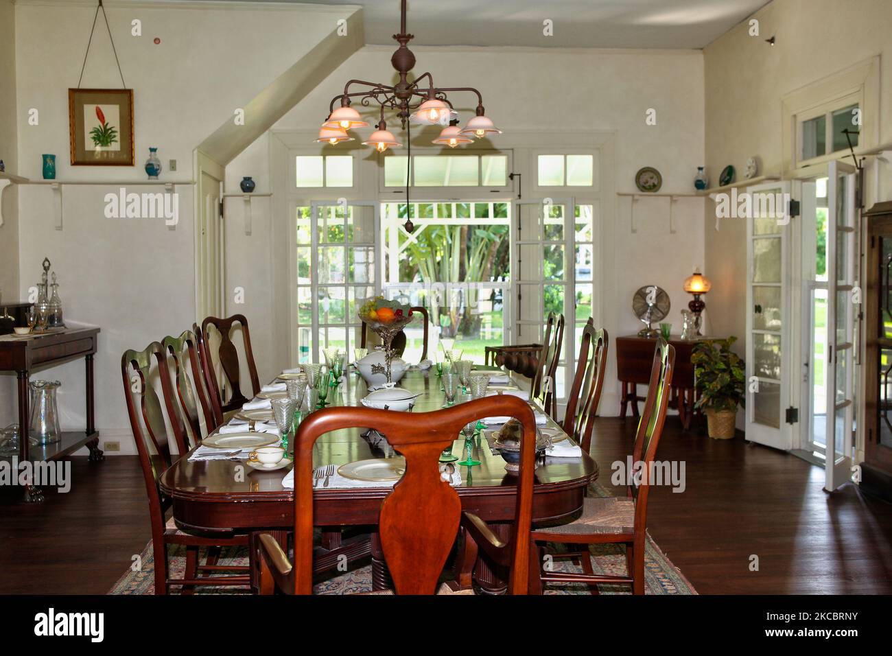 Dining room at Thomas Edison's guest house at the Thomas Edison and ...