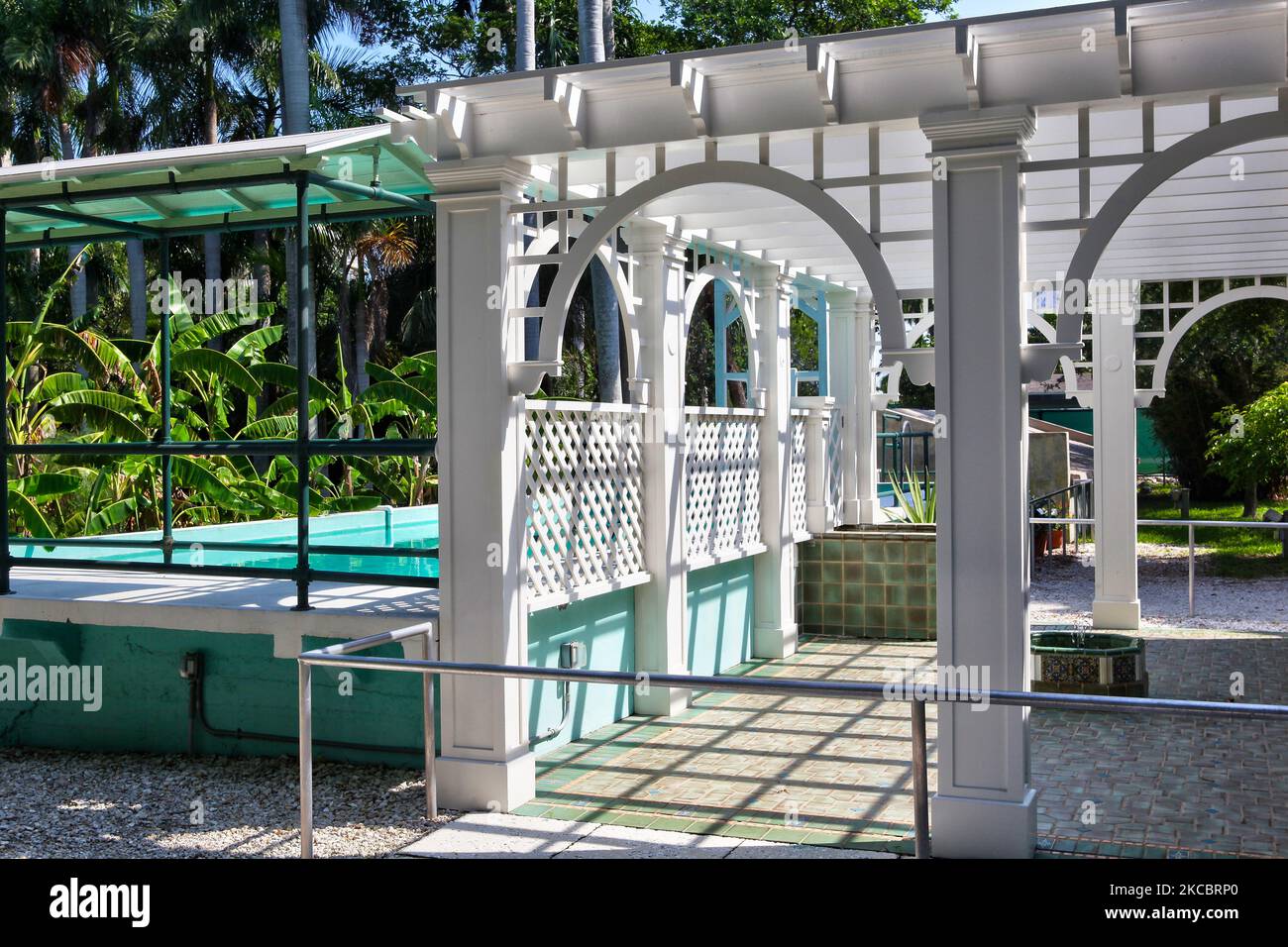 Swimming pool at Thomas Edison's guest house at the Thomas Edison and ...