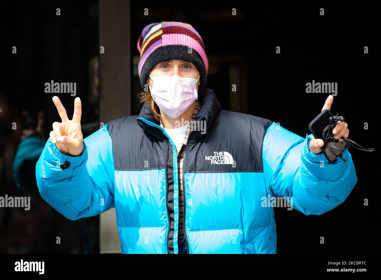 American actor and musician Jared Leto leaves his hotel before the ...