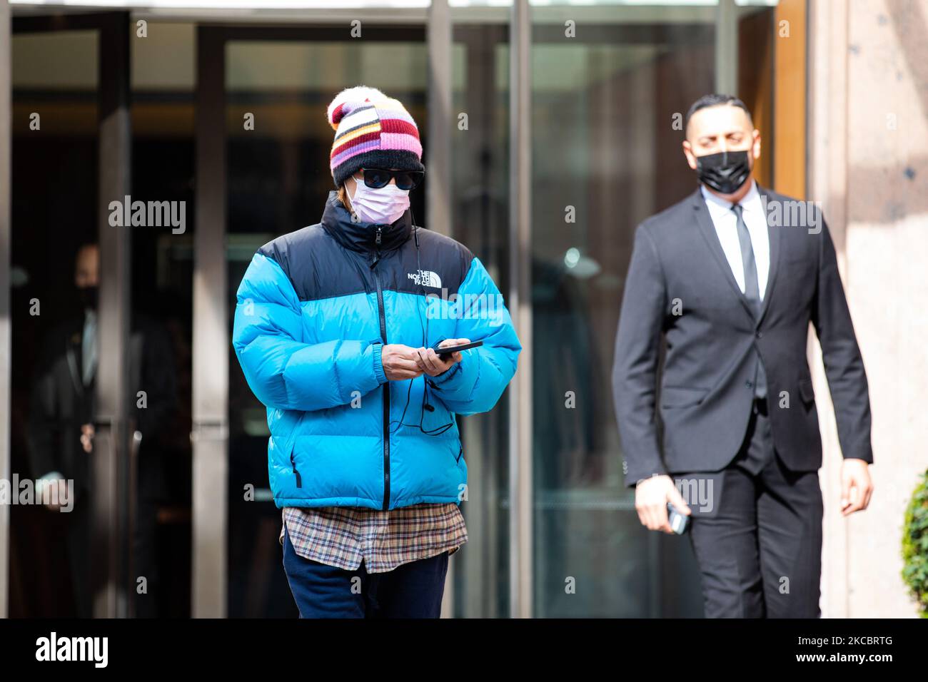 American actor and musician Jared Leto leaves his hotel before the ...