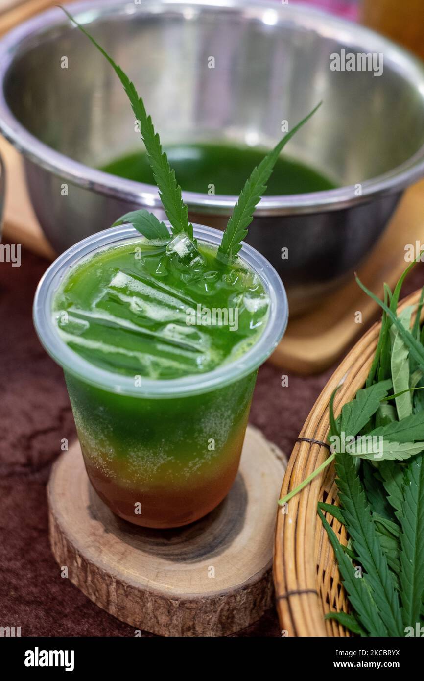 infuse ganga extract using cannabis on March 26, 2021 in Bangkok ...