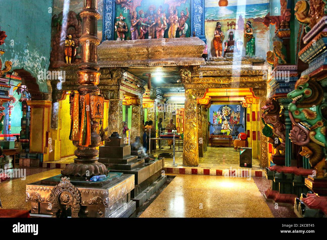 Interior of the Keerimalai Naguleswaram Hindu Temple ...