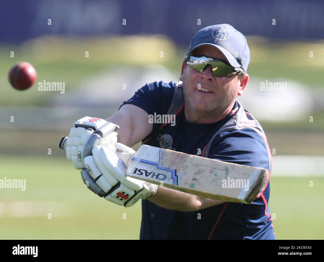 Matt Walker Head Coach of Kent CCC during Friendly Day Two of 2 match ...
