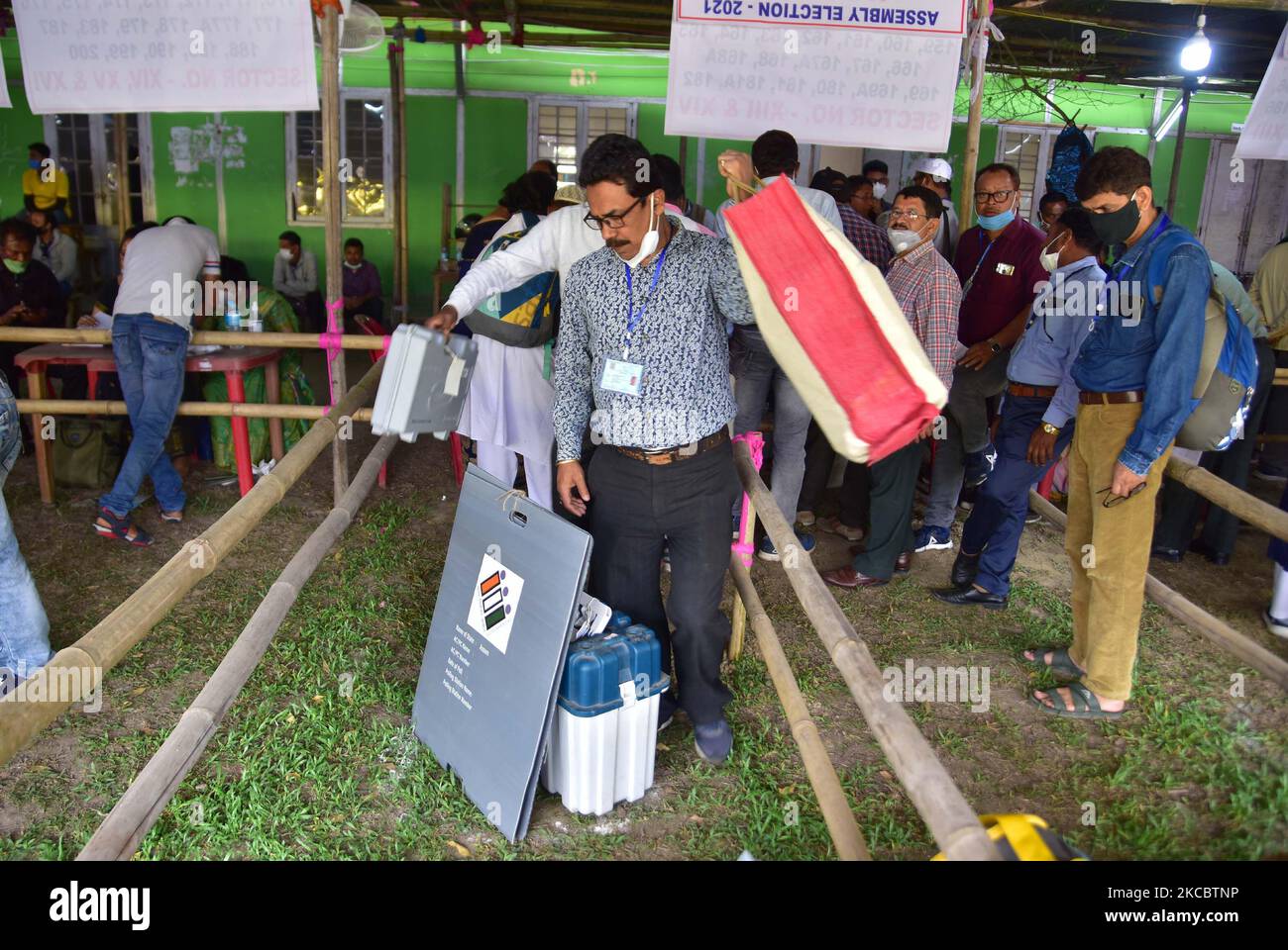 Phase of assam assembly elections nagaon district hi-res stock ...