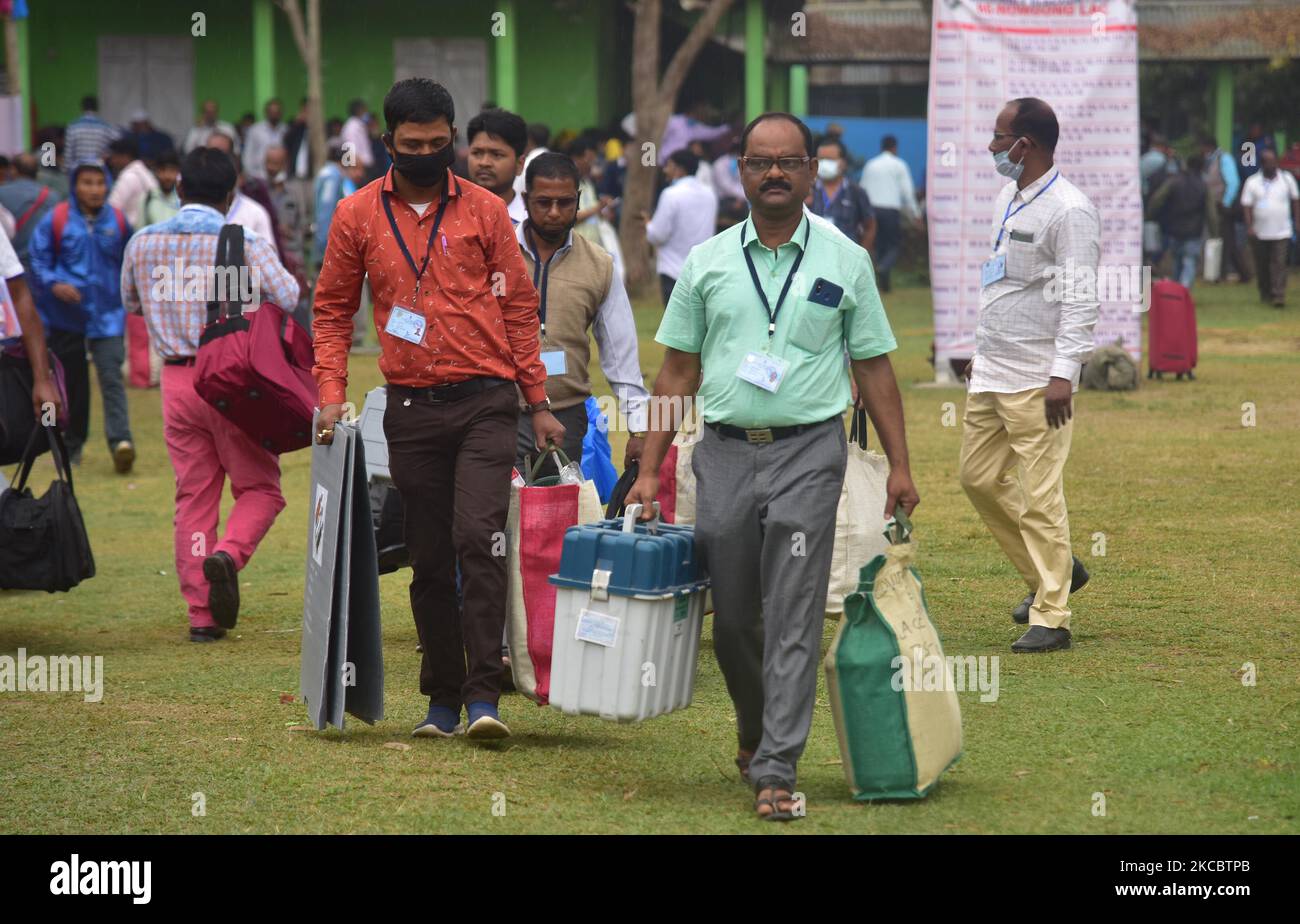 Phase of assam assembly elections nagaon district hi-res stock ...