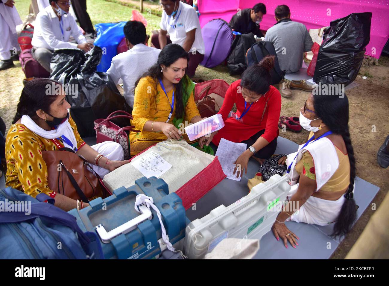 Phase of assam assembly elections nagaon district hi-res stock ...